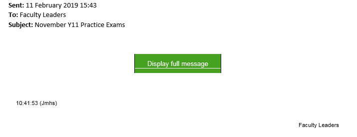 Spam email alert - John Masefield High School