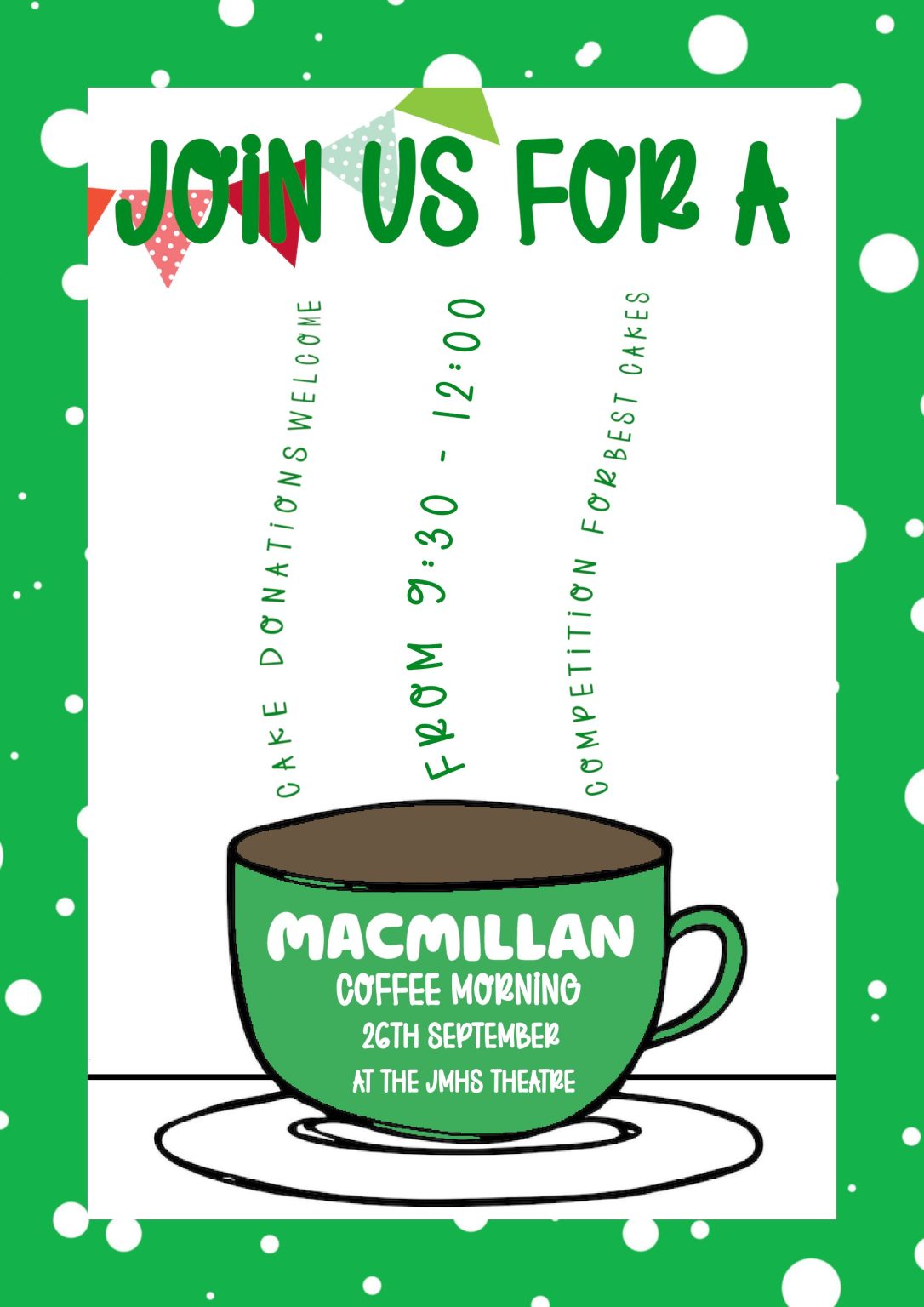Macmillan Coffee Morning - John Masefield High School